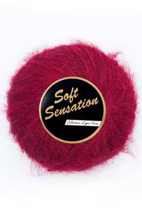 Lammy Soft Sensation Garn 42 Mørkerød - Lammy Soft Sensation ...
